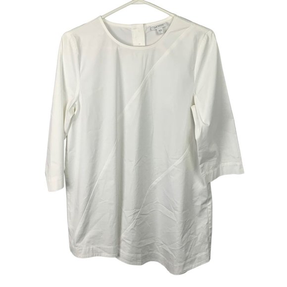 J. Jill | Tops | J Jill White Shirt Womens Blouse Pullover Top Tunic ...